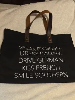 Dewdrop | Bags | Dewdrop Designs Speak English Dress Italian Drive ...